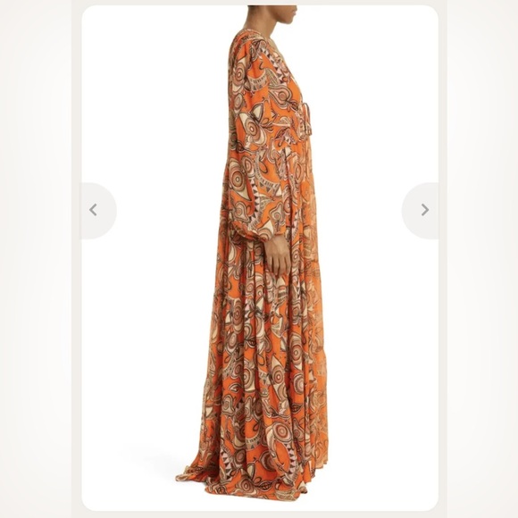 A.L.C. | Dresses | Nwt Alc Mariana Tiered Maxi Dress In Citrus Orange ...